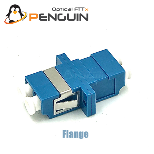ตัวต่อตรง ไฟเบอร์ออปติก LC/UPC Duplex Adapter (Flange)